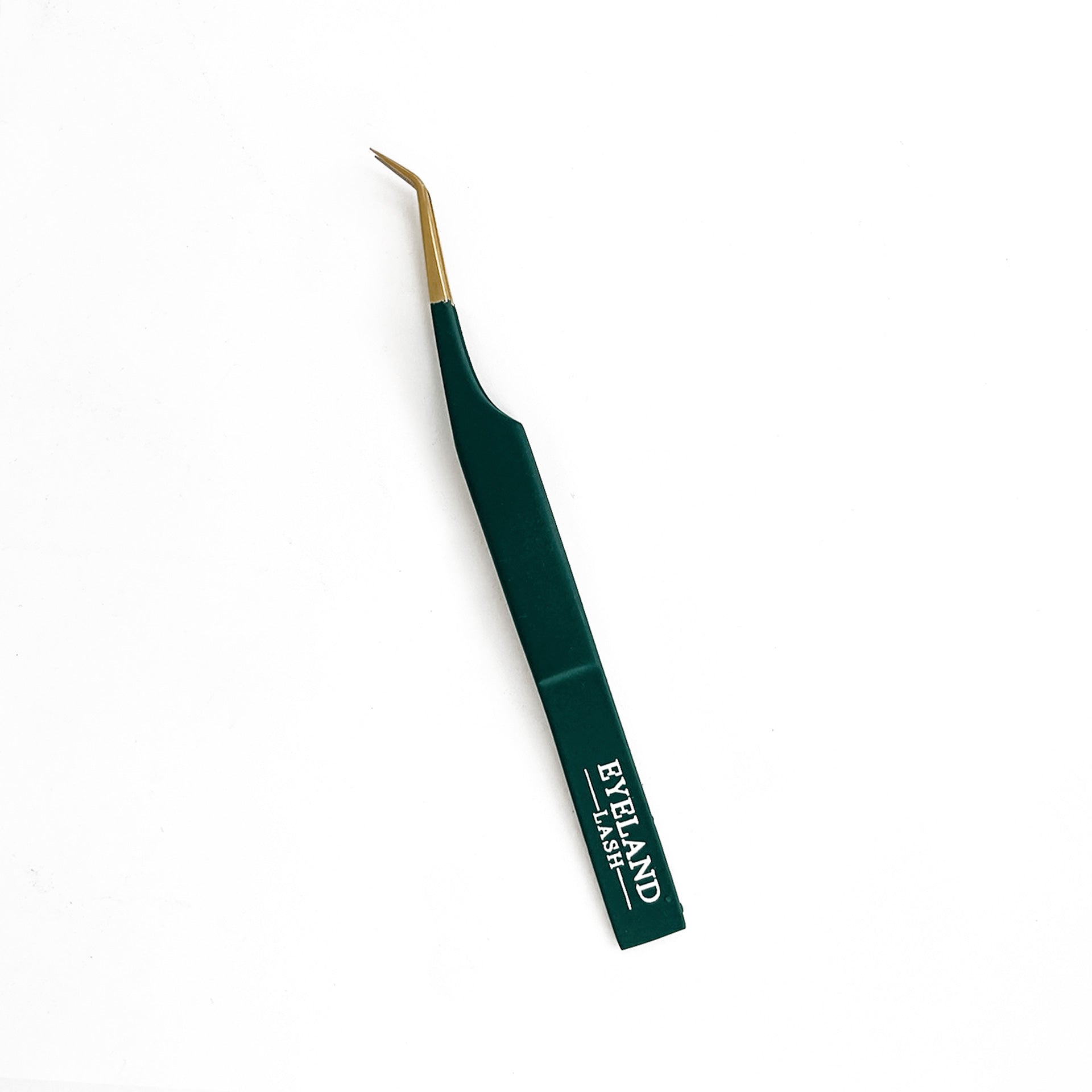 Aruba (Short) Tweezer - Fiber Tip Emerald | Eyeland Lash